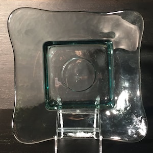 Square Glass Serving Dish - Etsy