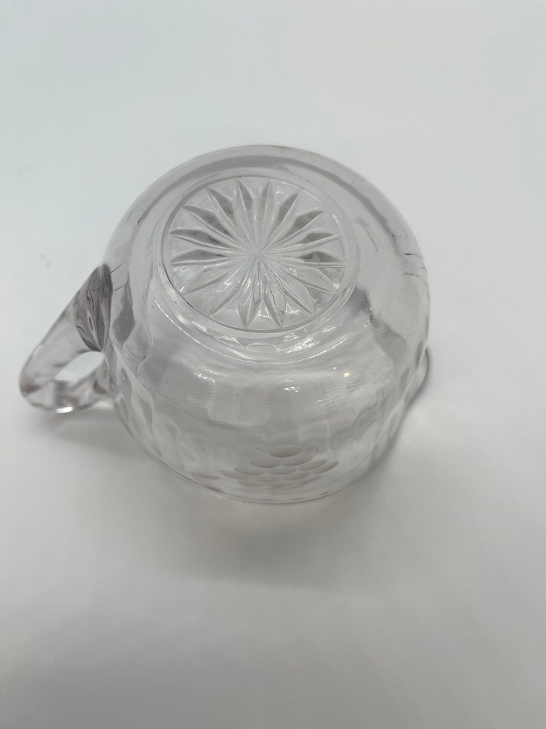 Lavender Tint Depression Glass Sugar Bowl & Creamer Set Etched Grape ...