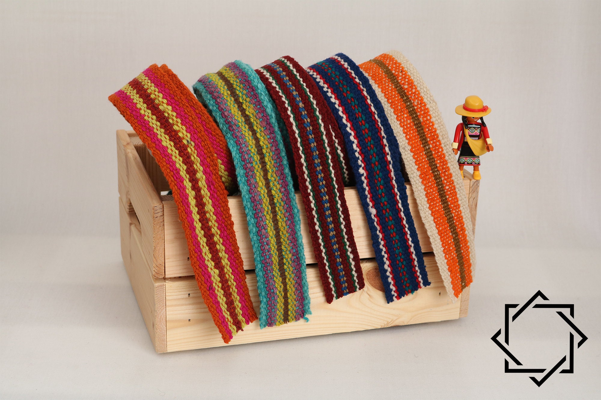 Knitted Wool Ribbon by Hand Lace Trims Trimmings Geometric - Etsy