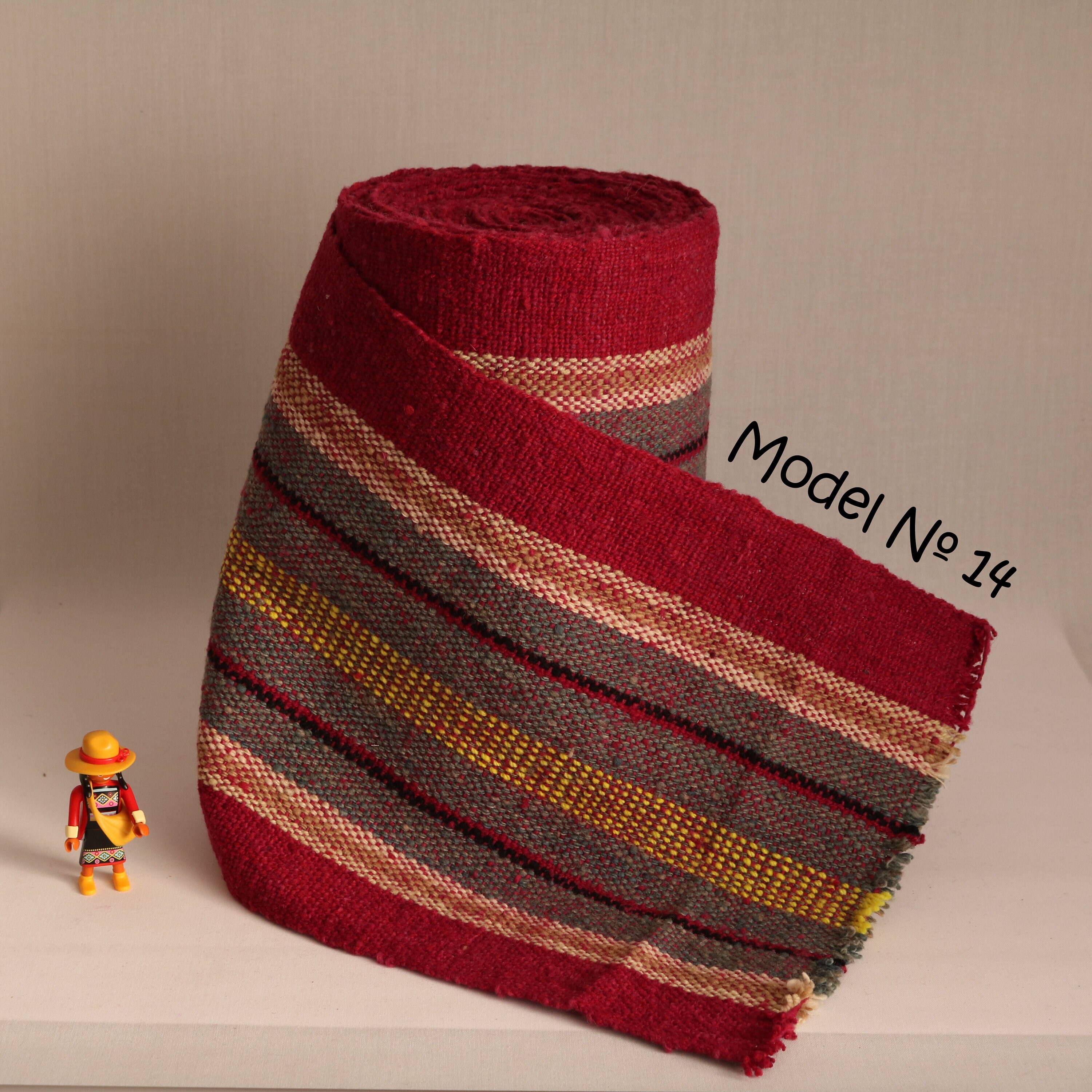 Wool Tape 30cm Table Runner Hand-knitted Loom Boho Design Decor - Etsy