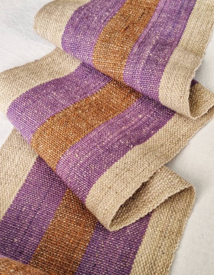 Wool Tape 30cm Table Runner Hand-knitted Loom Boho - Etsy Ireland