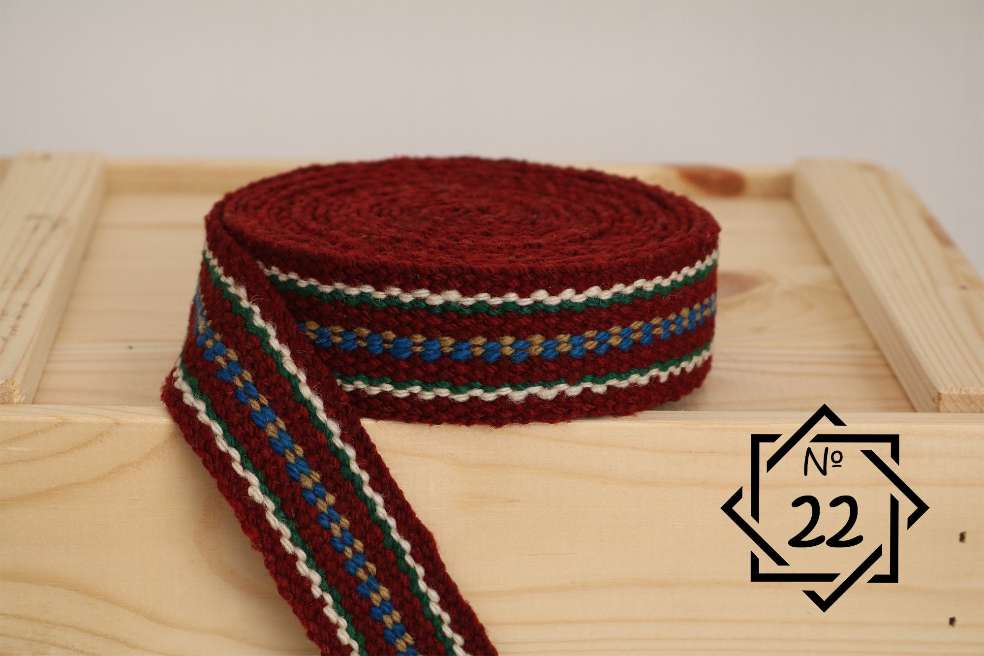 Knitted Wool Ribbon by Hand Lace Trims Trimmings Geometric - Etsy