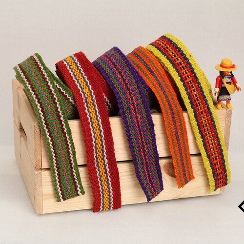 Knitted Wool Ribbon by Hand Lace Trims Trimmings Geometric - Etsy