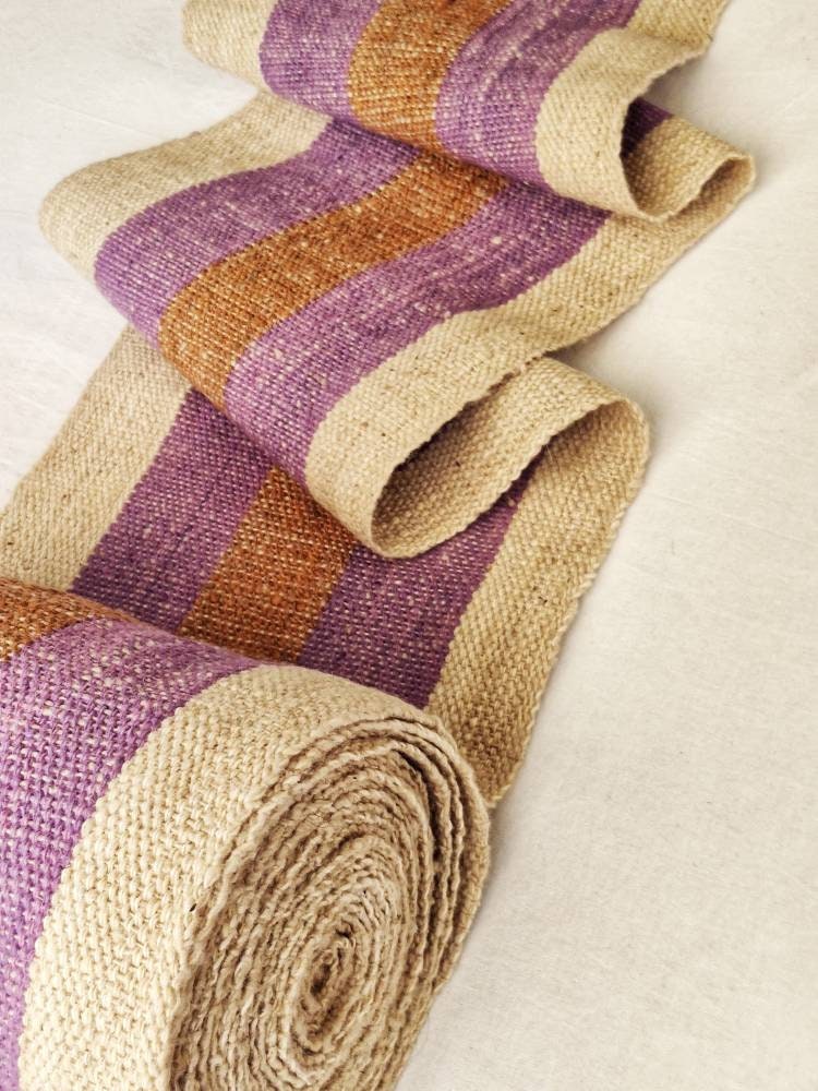 Wool Tape 30cm Table Runner Hand-knitted Loom Boho - Etsy Ireland