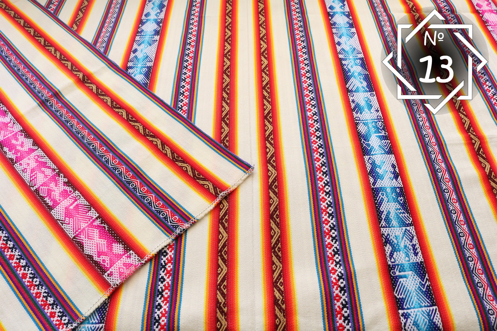 Tela Peruana 125x105 cm Telas coloridas para decoración | Etsy