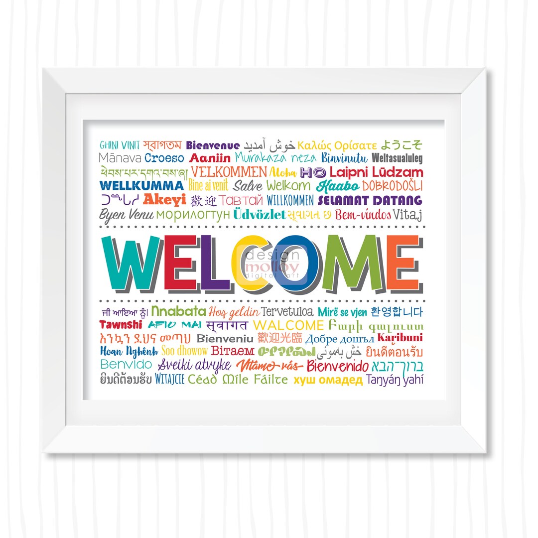 Welcome Sign, Office Wall Art, Classroom Decor, Inclusive Welcome ...