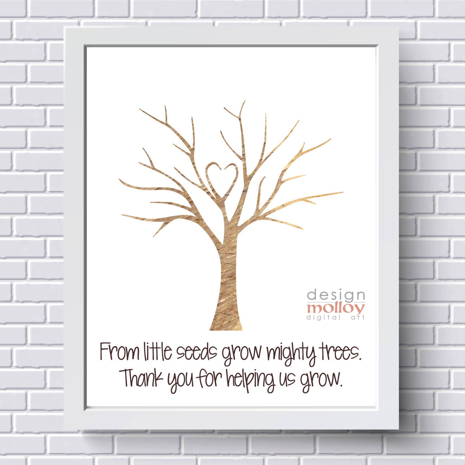DIY Fingerprint Tree Fingerprint Tree Thumbprints Tree - Etsy