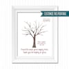 Teacher Gift Fingerprint Tree Sign Template, Printable Teacher Thank ...