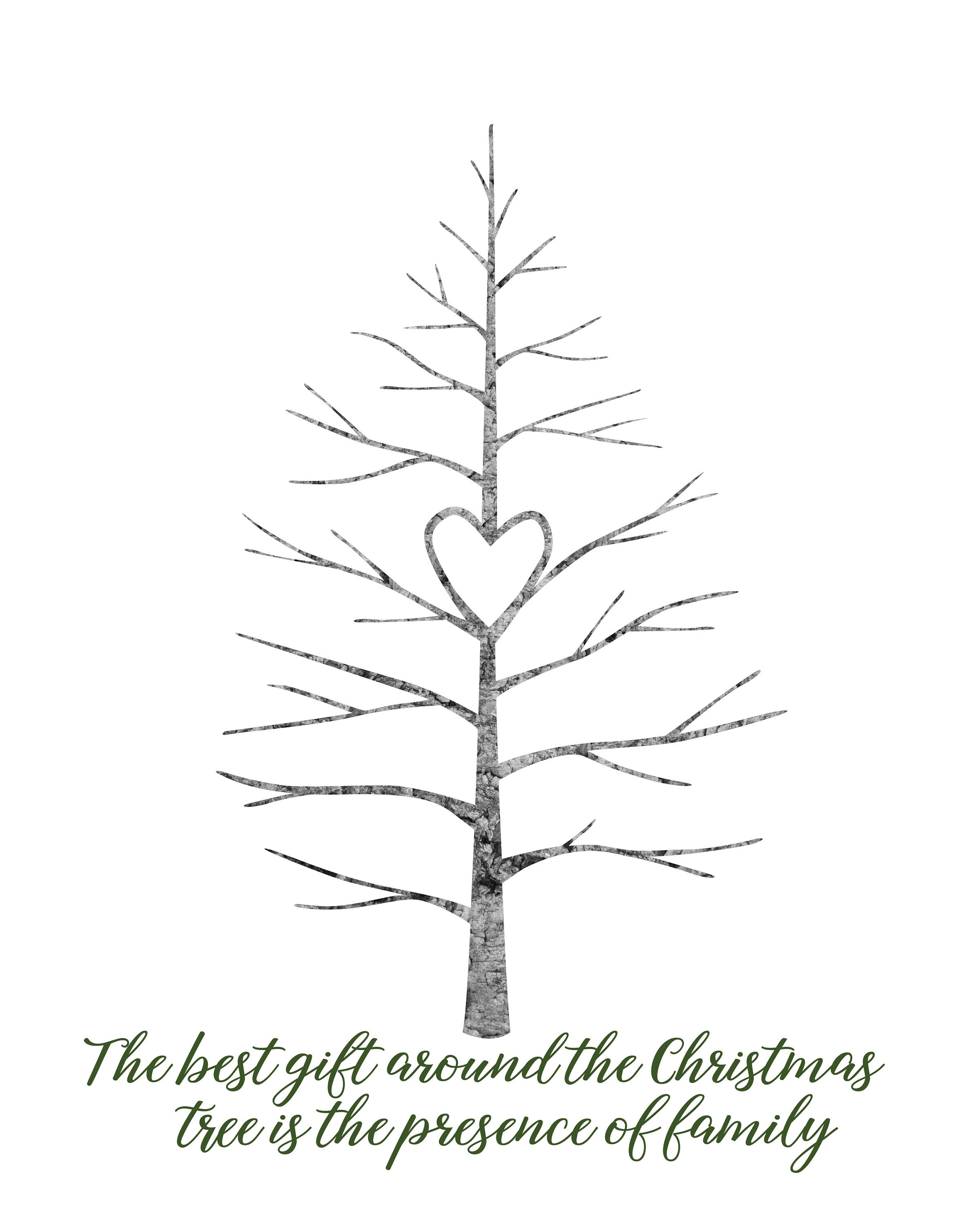Christmas Fingerprint Tree - Thumbprints Tree - Holiday Fingerprint ...