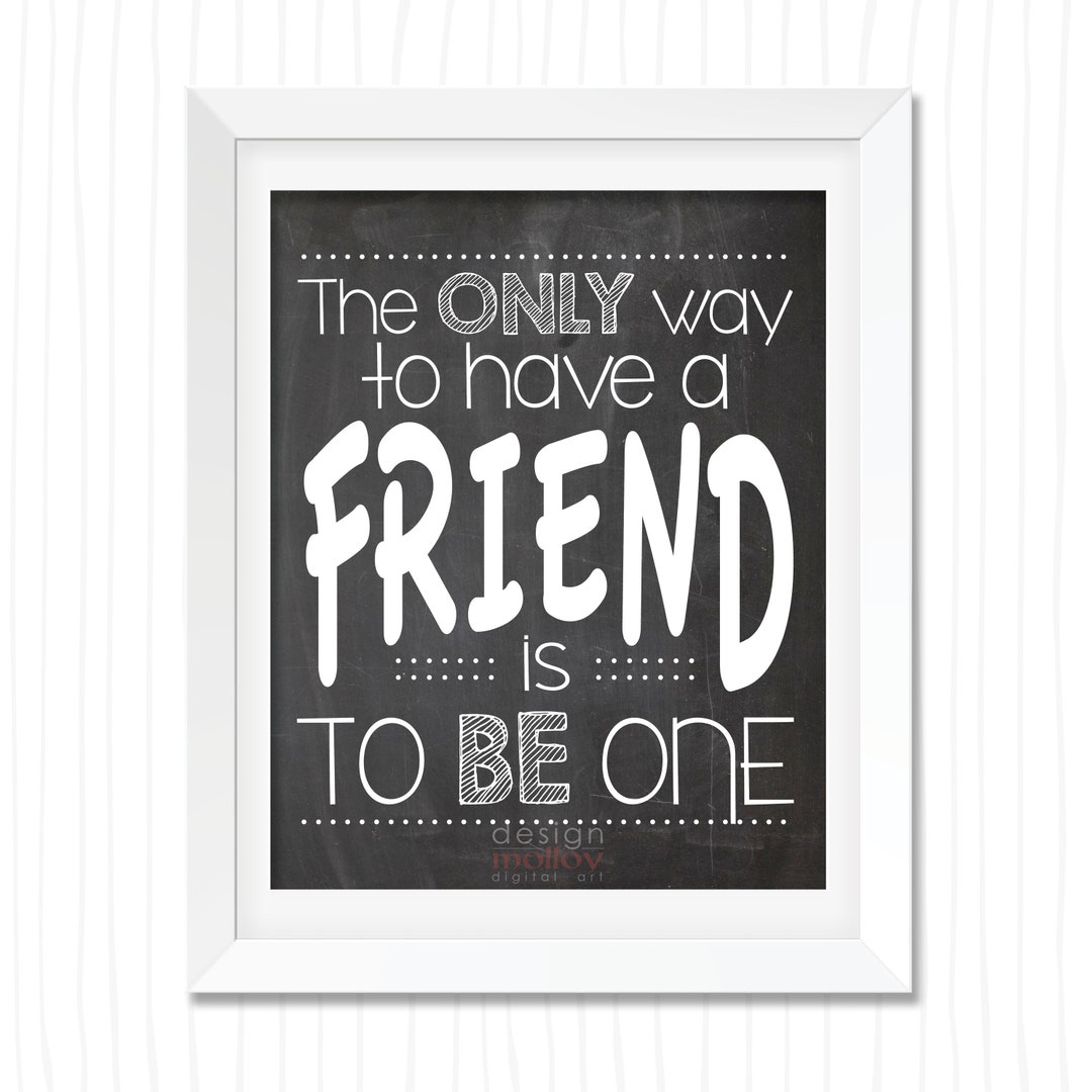 Friendship Quote for Classroom, Printable Classroom Poster, Classroom ...