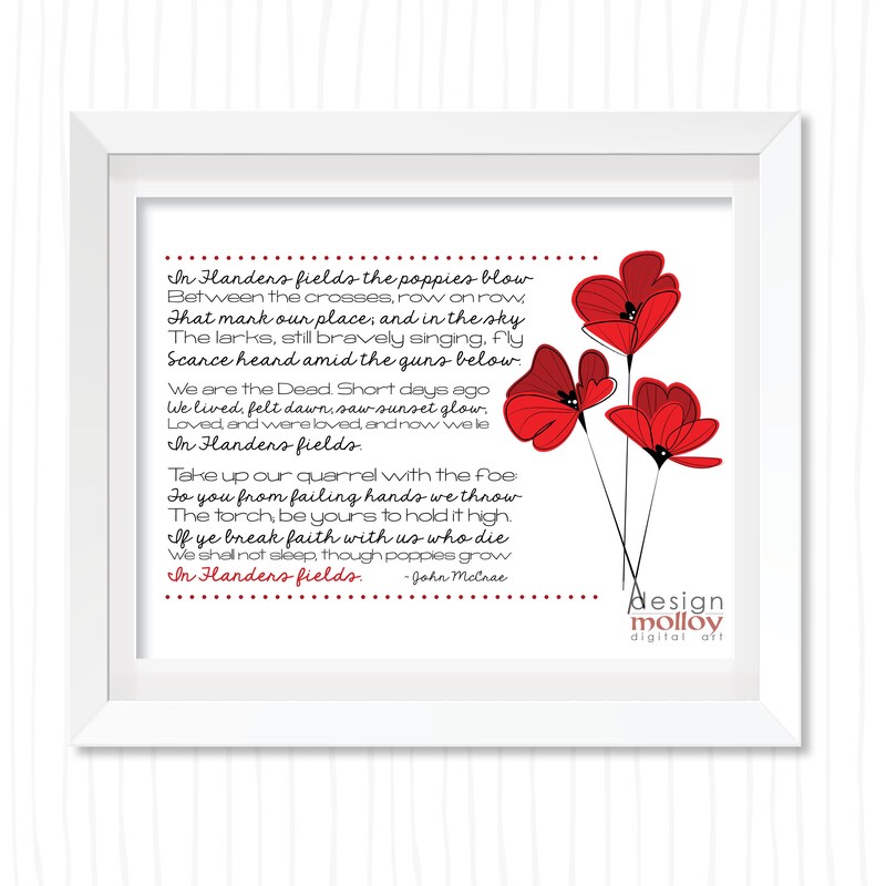 Flanders Poppy - Etsy