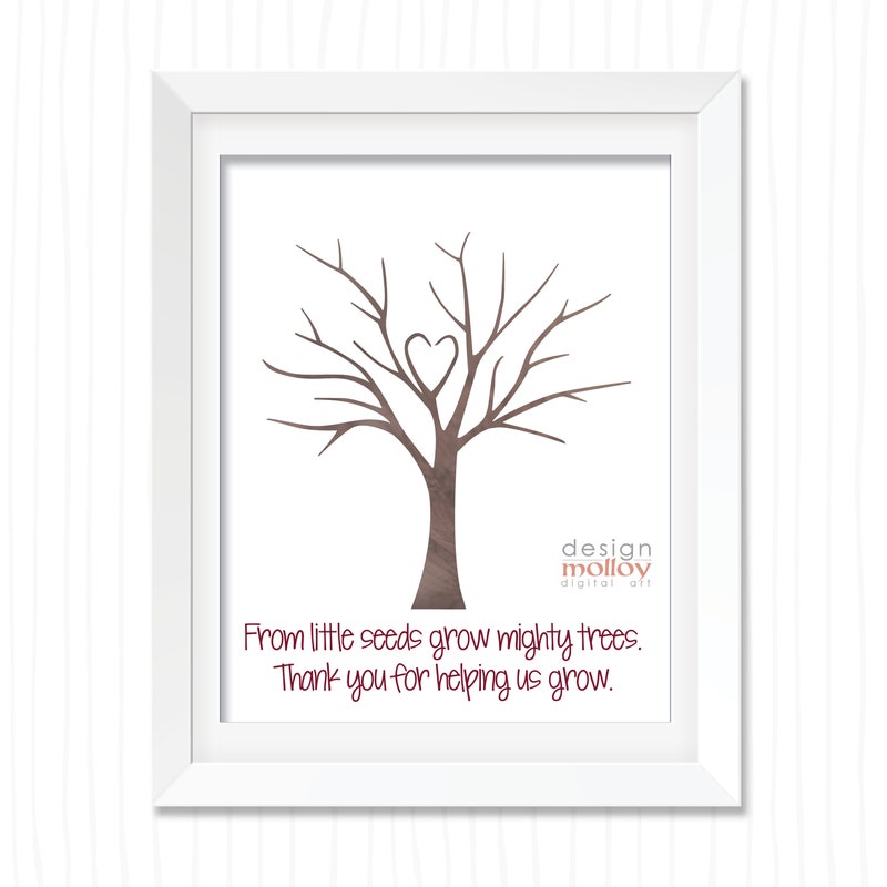 Finger Print Tree - Etsy