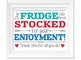 Thank You Sign Stocked Fridge Printable Staff Appreciation - Etsy Canada