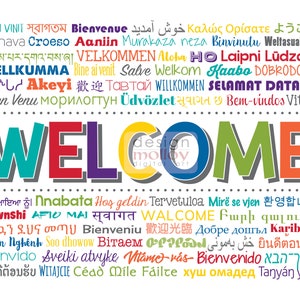Welcome Sign, Office Wall Art, Classroom Decor, Inclusive Welcome ...