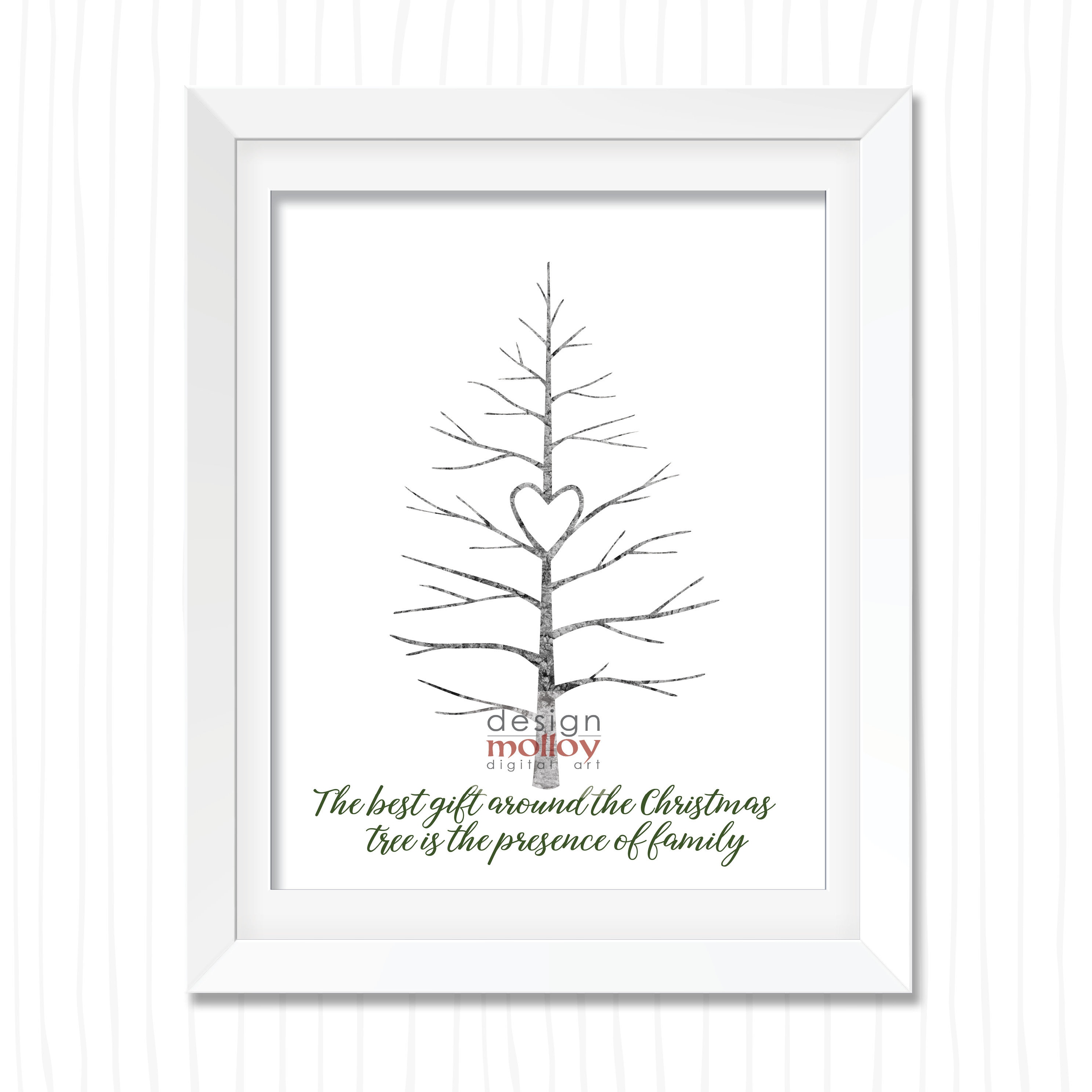 Christmas Fingerprint Tree - Thumbprints Tree - Holiday Fingerprint ...