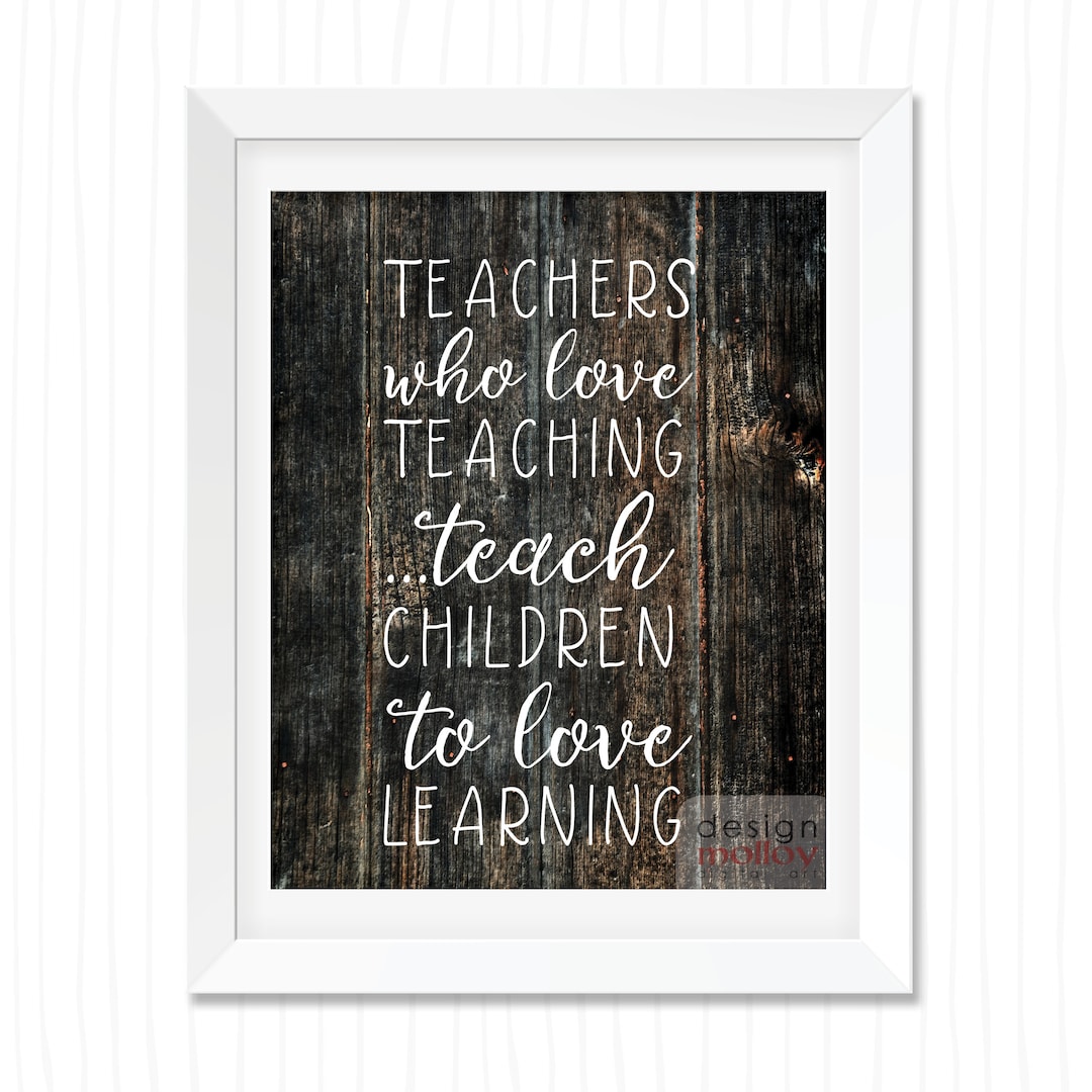 Teacher Appreciation - Printable Gift for Teacher, Digital Art for ...