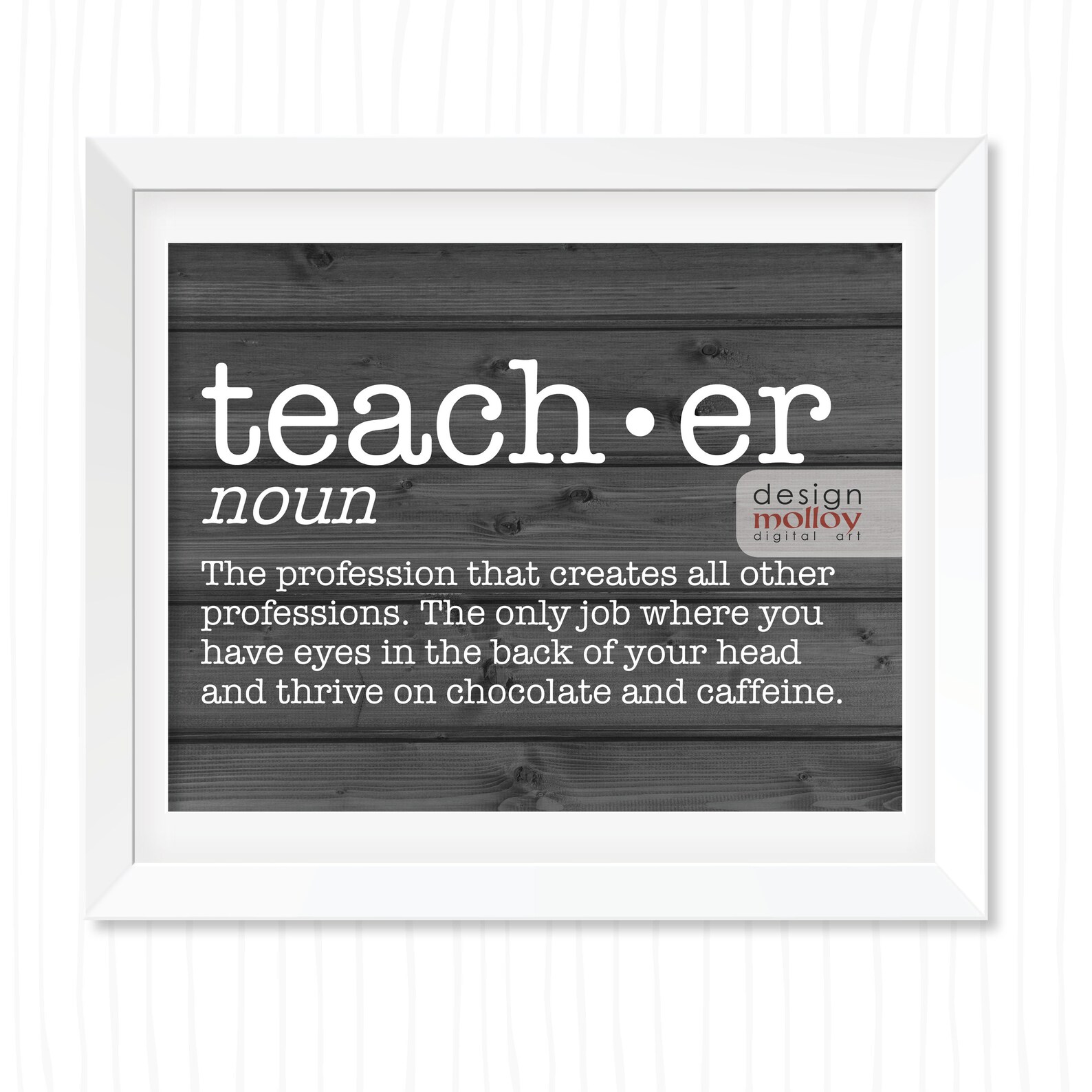 Funny Teacher Gift From Student Dictionary Art Teacher Printable Gift ...