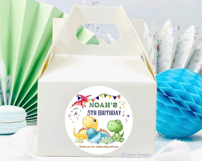 Dinosaur Birthday Favors, Dinosaur Birthday Labels, Dinosaur Party ...