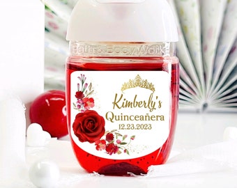 Quinceañera Labels, Quinceañera Sticker, Sweet 16 Birthday Labels ...