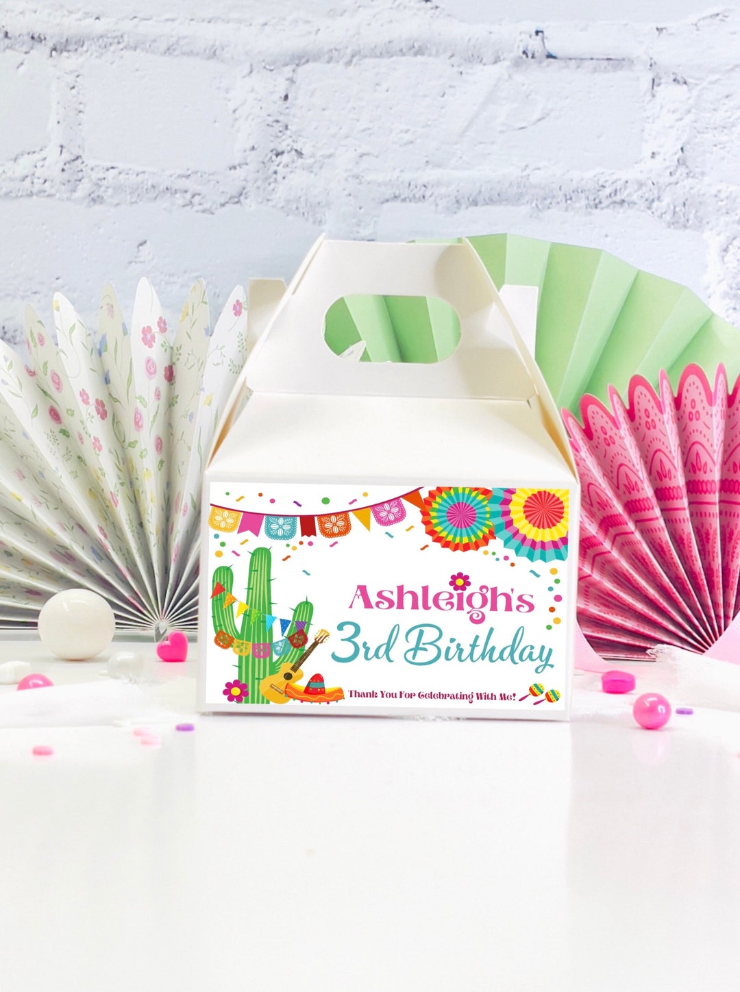 Fiesta Birthday Labels, Fiesta Favors Sticker, Fiesta Party Labels ...