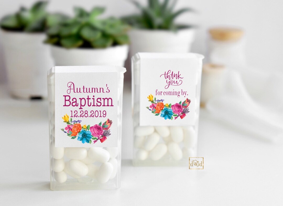Baptism Mints Labels, Christening Mints Labels, First Holy Communion ...