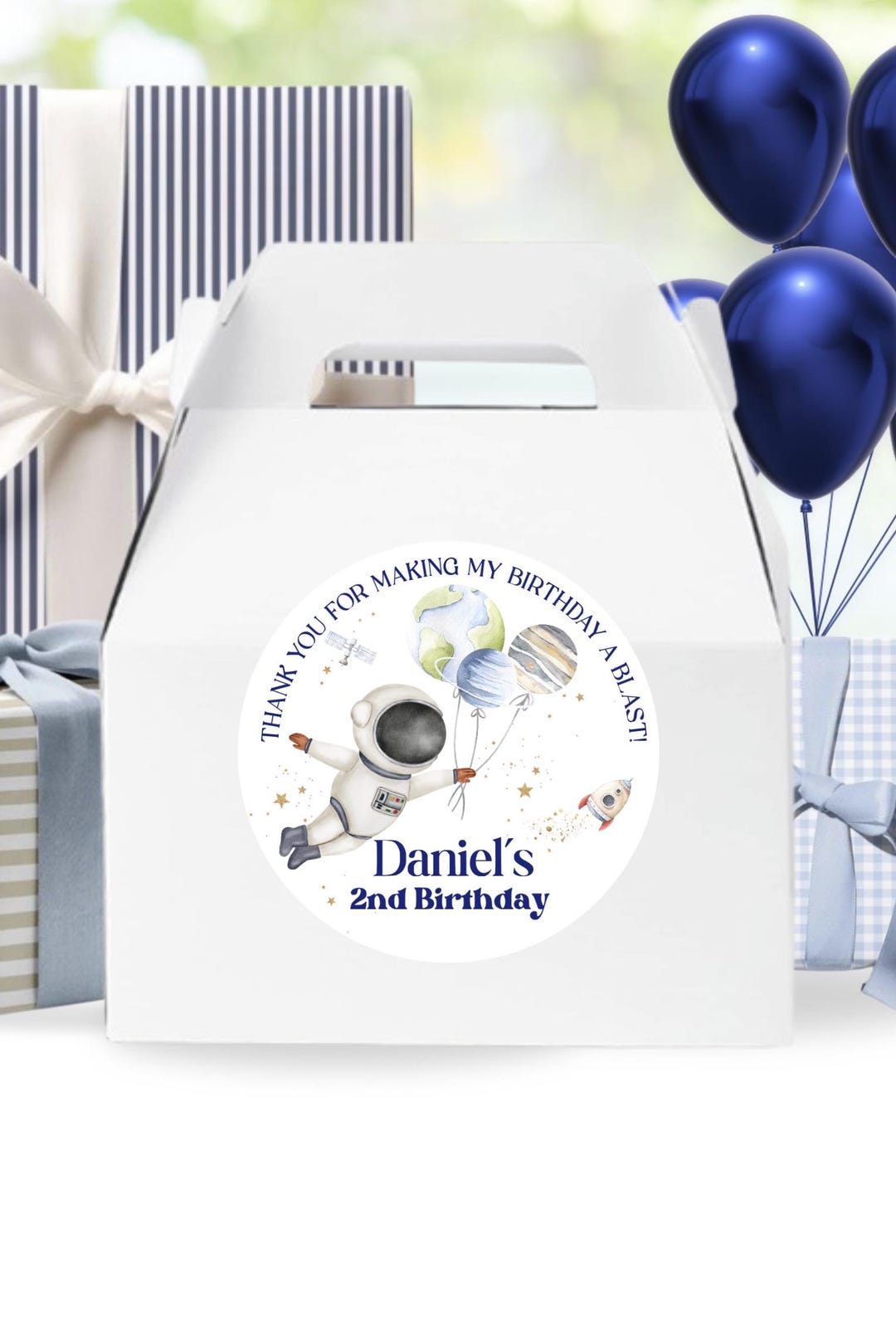 Astronaut Labels, Astronaut Birthday Stickers, Astronaut Favors Labels ...