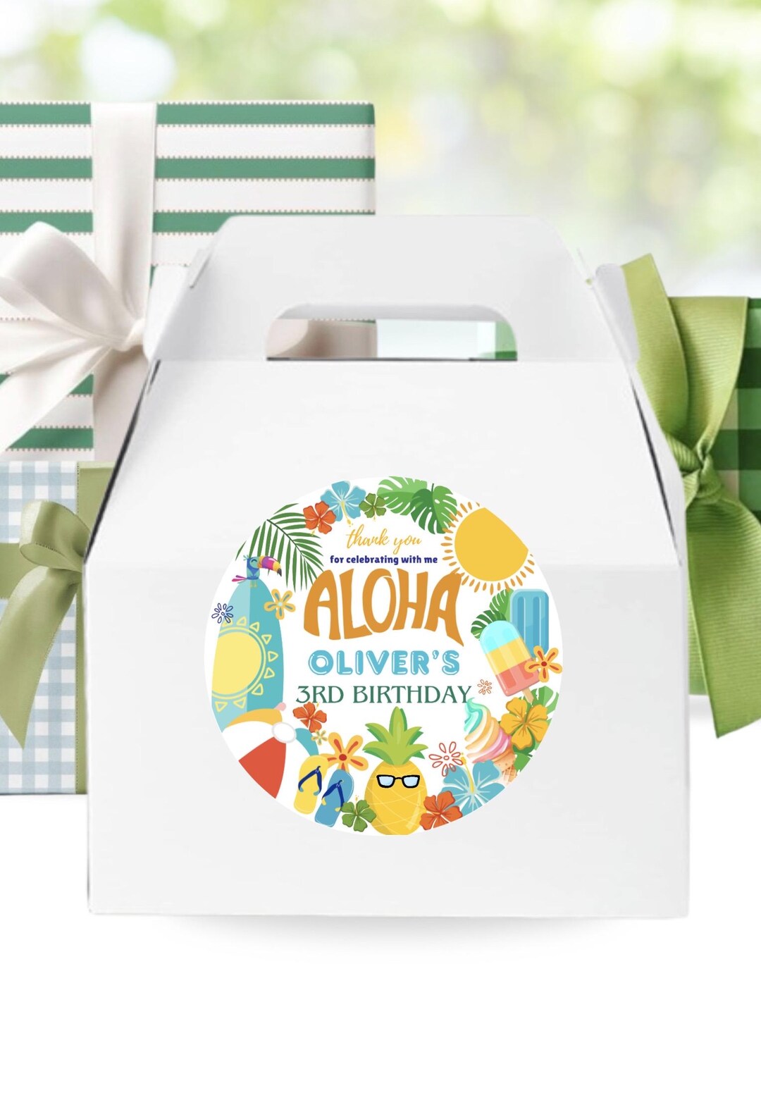 Pool Birthday Labels, Pool Party Favors Sticker, Beach Party Labels ...