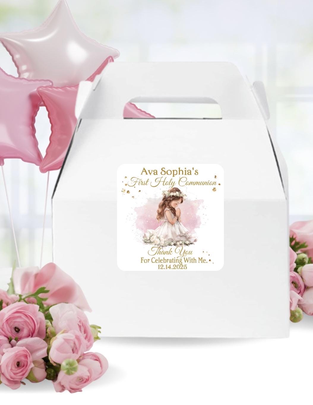 Baptism Labels, Christening Labels, First Holy Communion Labels ...