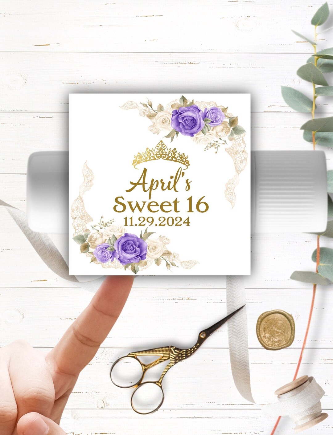 Quinceañera Labels, Sweet 16 Labels, Sweet 16 Favors Labels ...