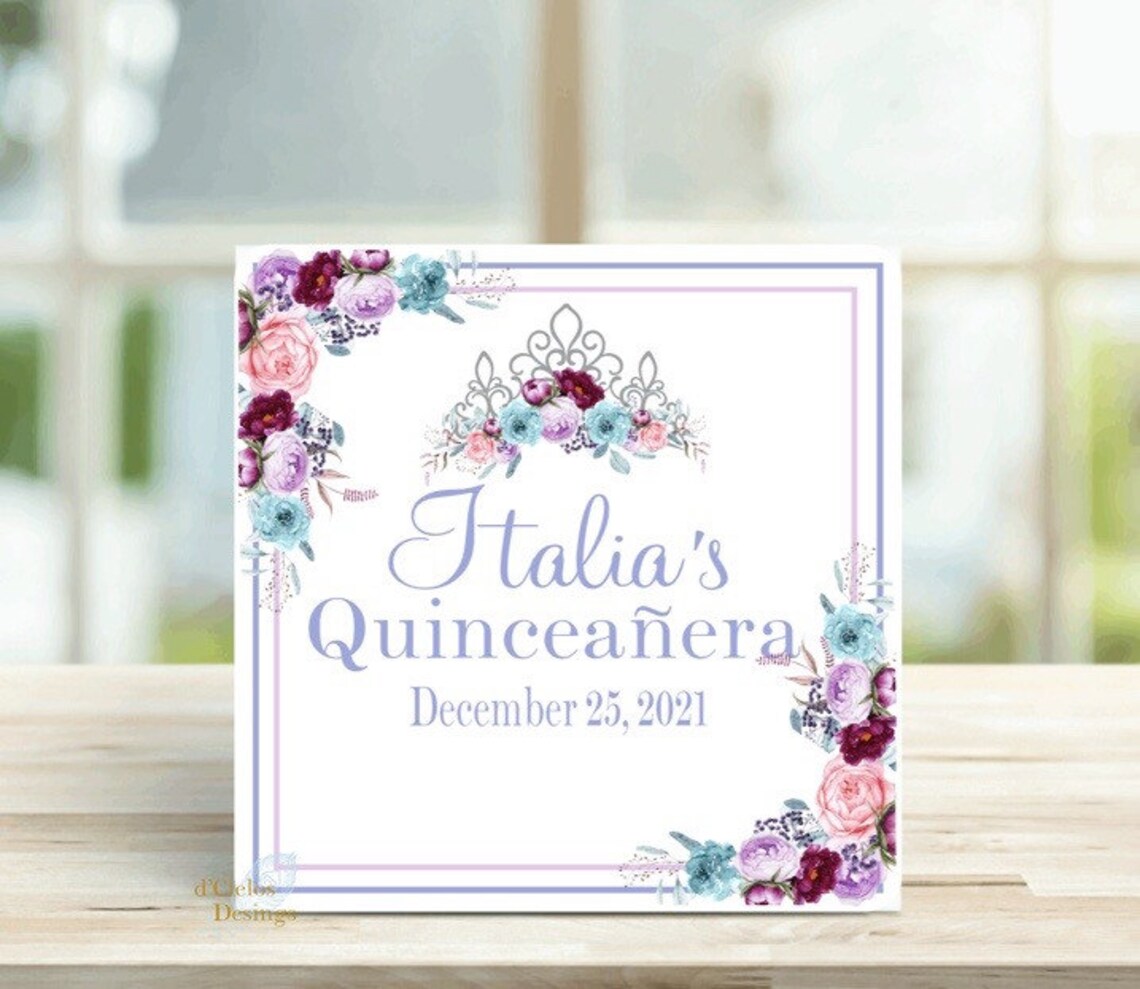 Quinceañera Labels Quinceañera Sticker Sweet 16 Birthday | Etsy