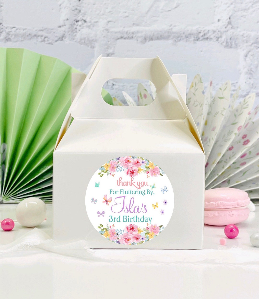 Butterfly Favors Labels, Butterfly Birthday Labels, Butterfly Party ...