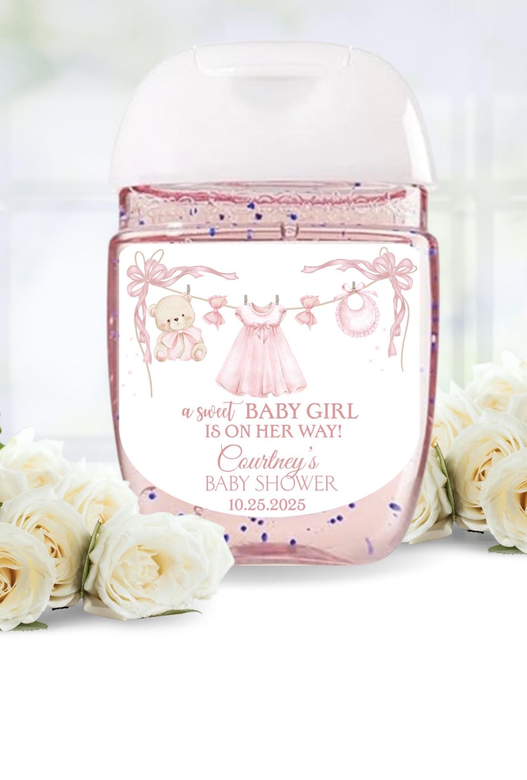 Baby Clothesline Baby Shower Labels, Washing Line Favor Stickers, Cute ...