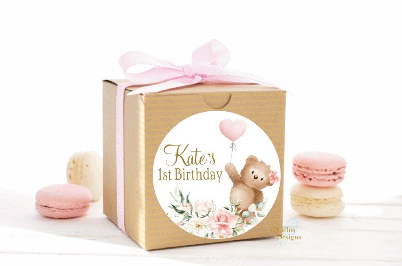 Teddy Bear Birthday Labels, Teddy Bear Baby Shower Labels, Teddy Bear ...