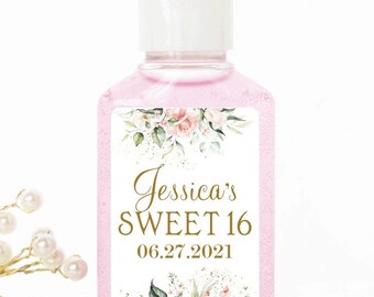 Sweet 16 Birthday Labels Quinceañera Labels Quinceañera - Etsy