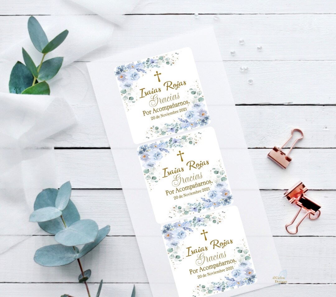 Baptism Labels, Christening Labels, First Holy Communion Labels ...