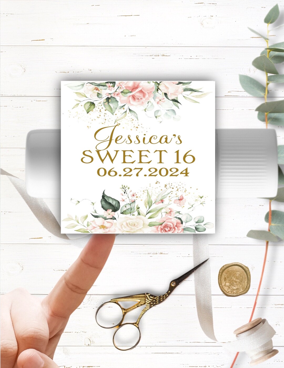 Quinceañera Labels, Sweet 16 Labels, Sweet 16 Favors Labels ...