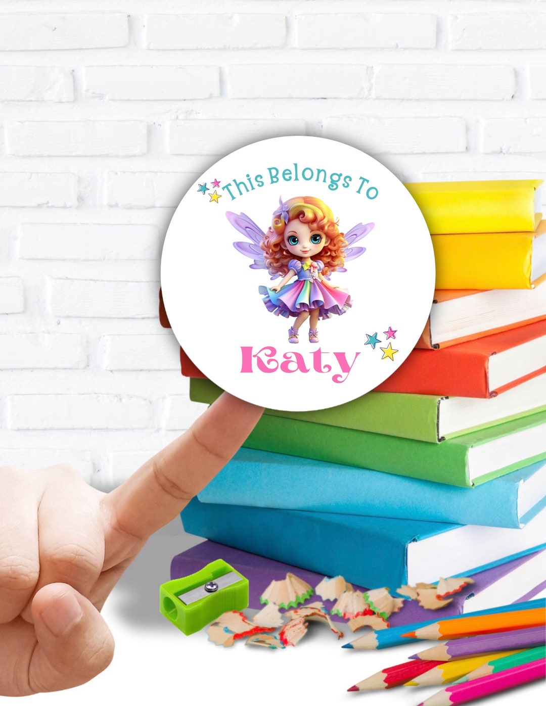 Personalized Fairy Name Labels for Kids – Princess Daycare & School ...