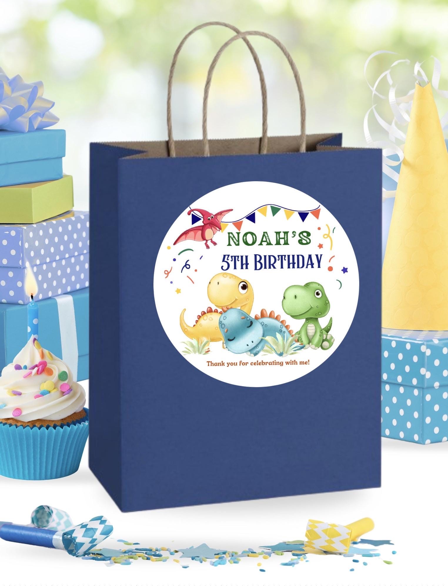 Dinosaur Birthday Favors, Dinosaur Birthday Labels, Dinosaur Party ...