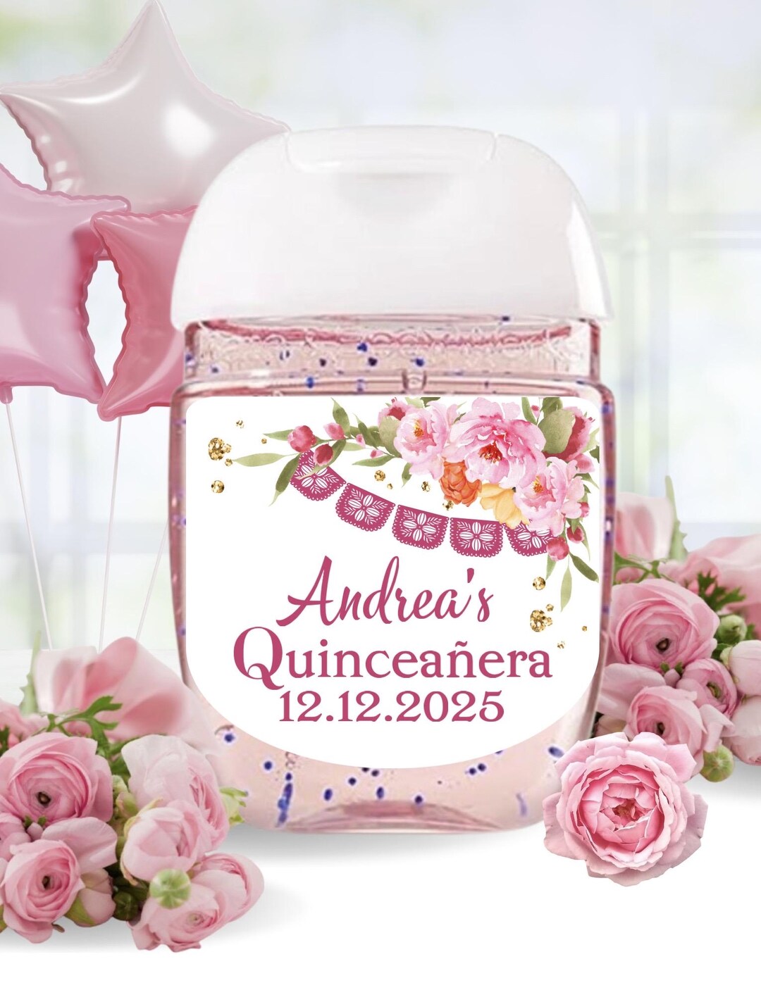 Quinceañera Labels, Quinceañera Sticker, Sweet 16 Birthday Labels ...