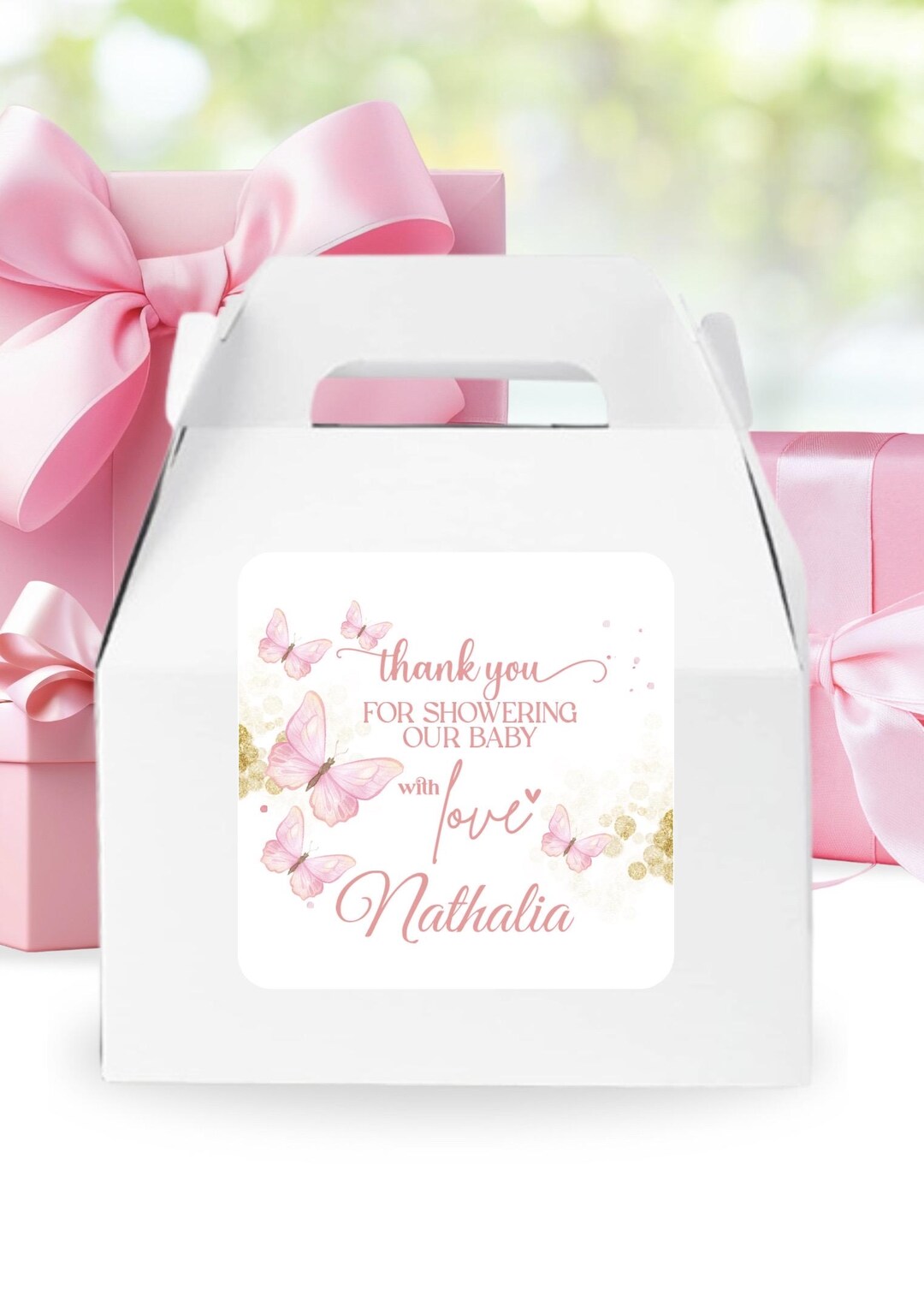 Butterfly Favors Labels, Butterfly Birthday Labels, Butterfly Party ...