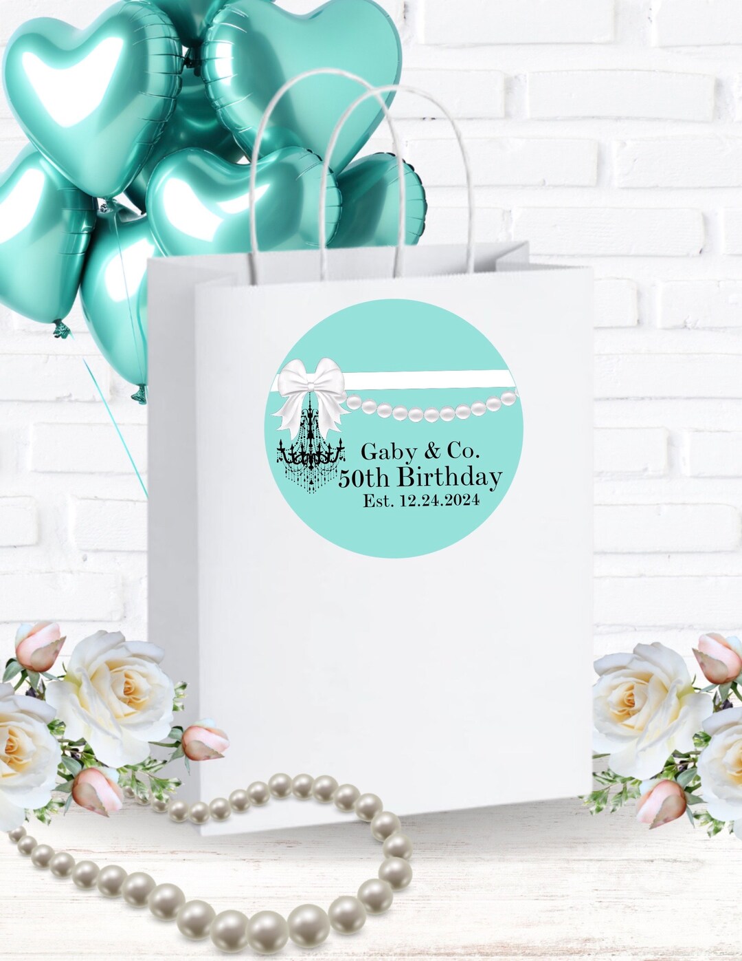 30th Birthday Labels, Tiffany Birthday Labels, Tiffany Birthday Favors ...