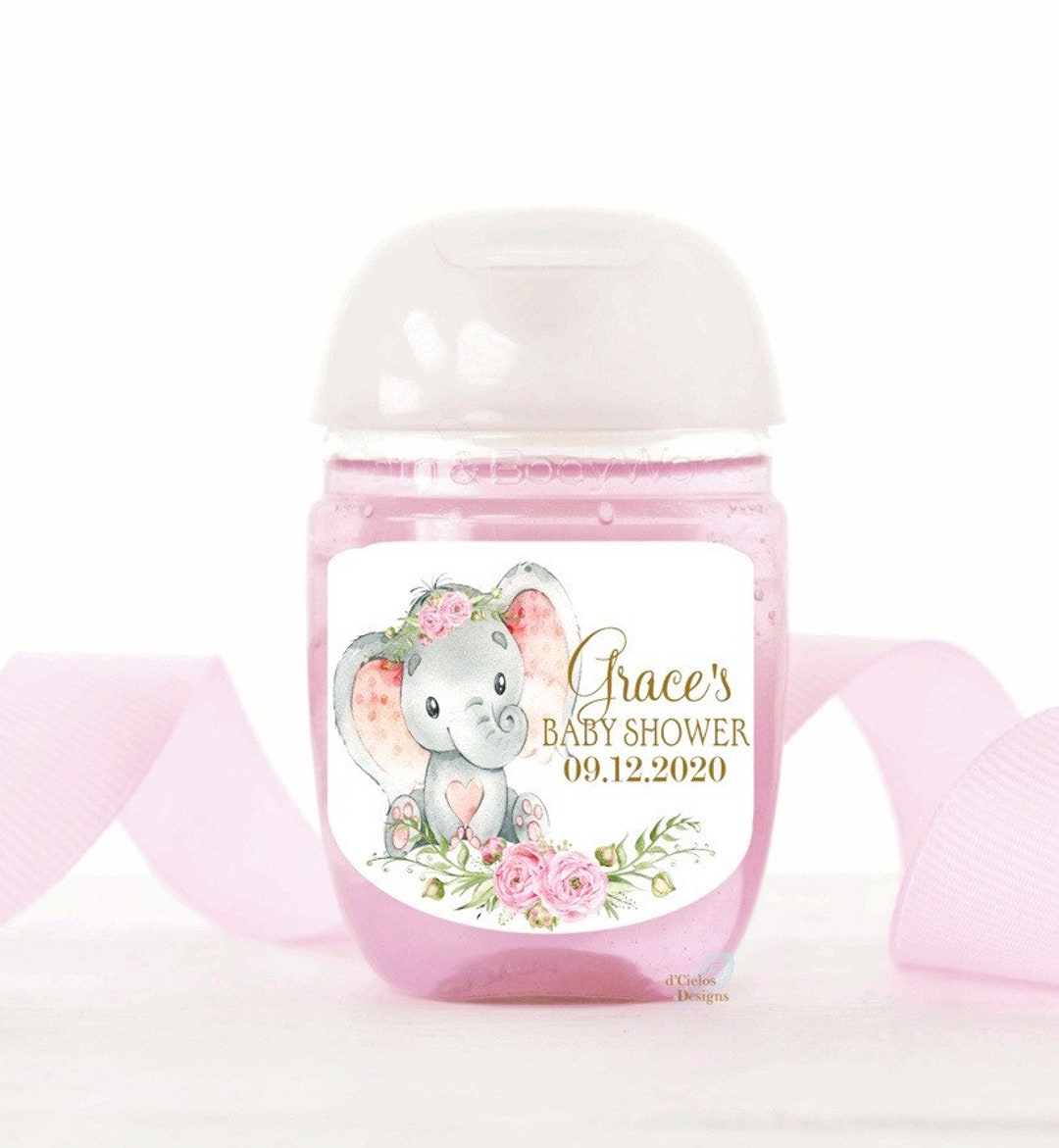 Baby Elephant Baby Shower Labels, Elephant Party Labels, Safari Baby ...