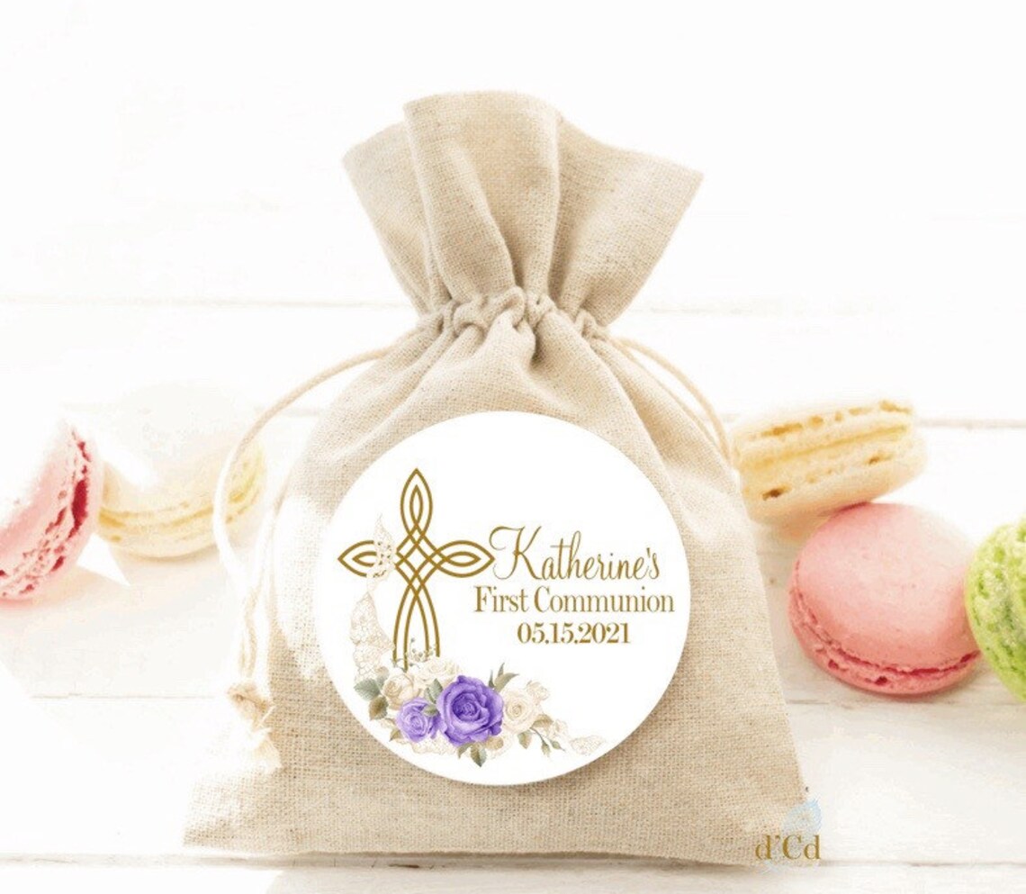 Baptism Labels Christening Labels First Holy Communion | Etsy