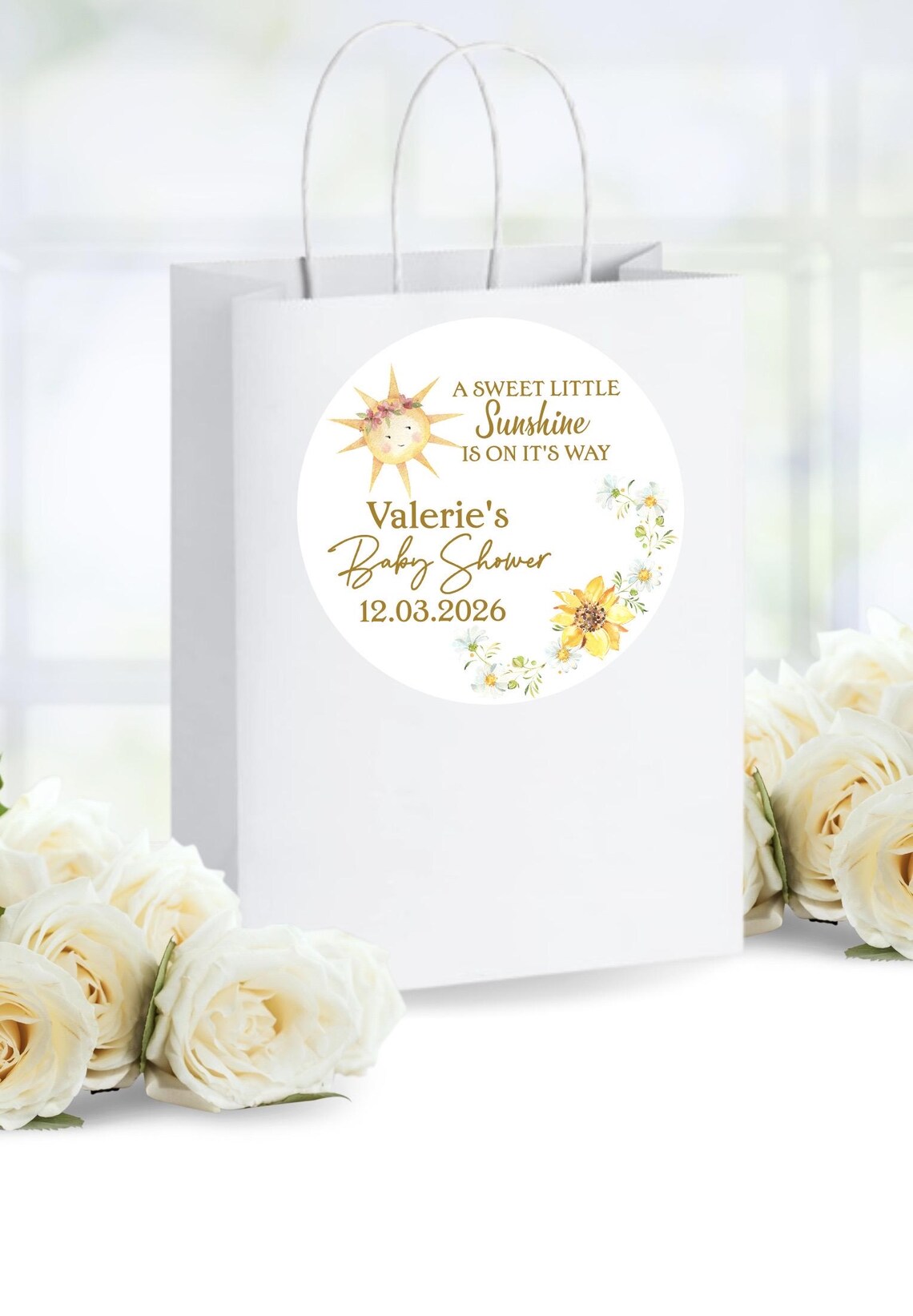 Sunshine Baby Shower Labels, A Little Sun Shine Baby Shower, You Are My ...