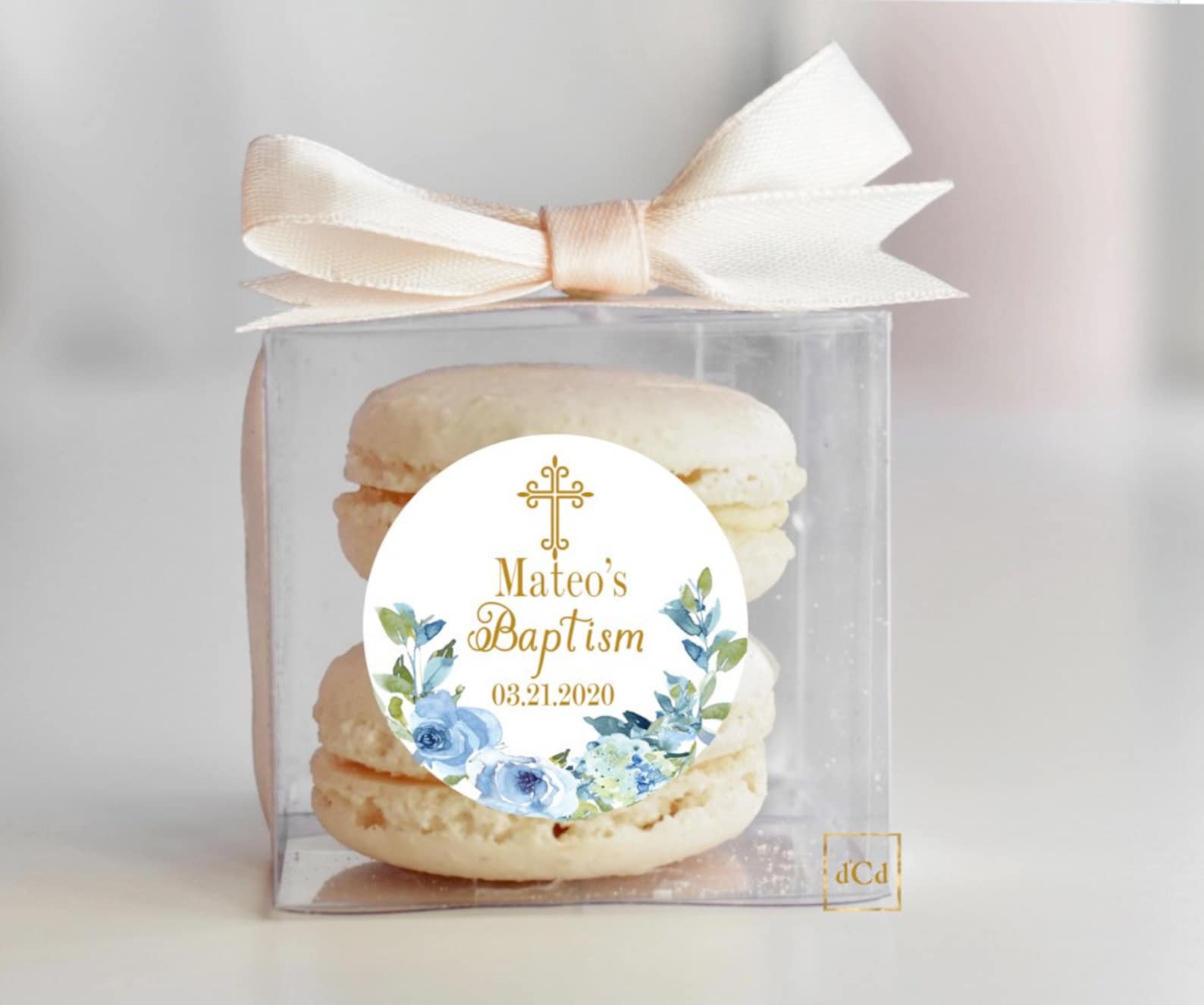 Baptism Labels Christening Labels First Communion favors | Etsy