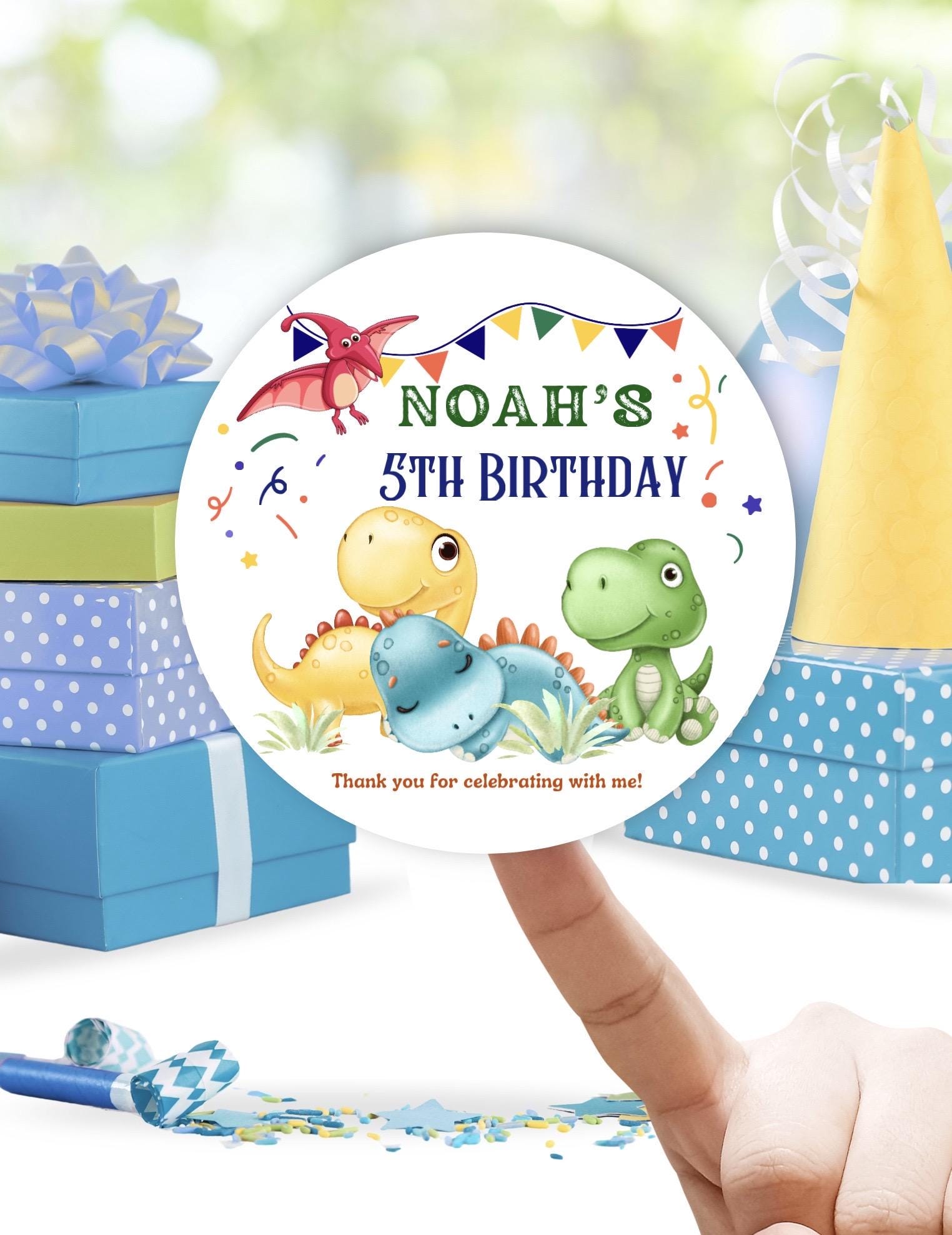 Dinosaur Birthday Favors, Dinosaur Birthday Labels, Dinosaur Party ...
