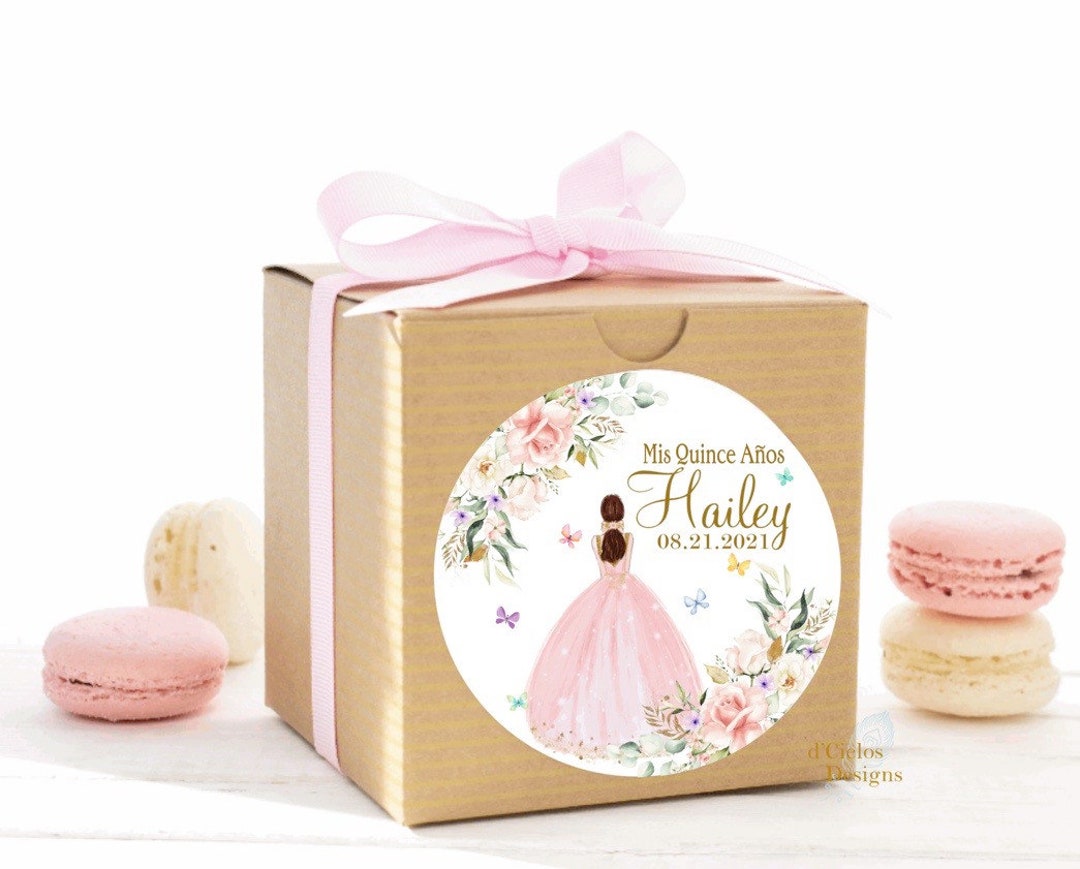 Quinceañera Labels, Quinceañera Sticker, Sweet 16 Favors Labels ...