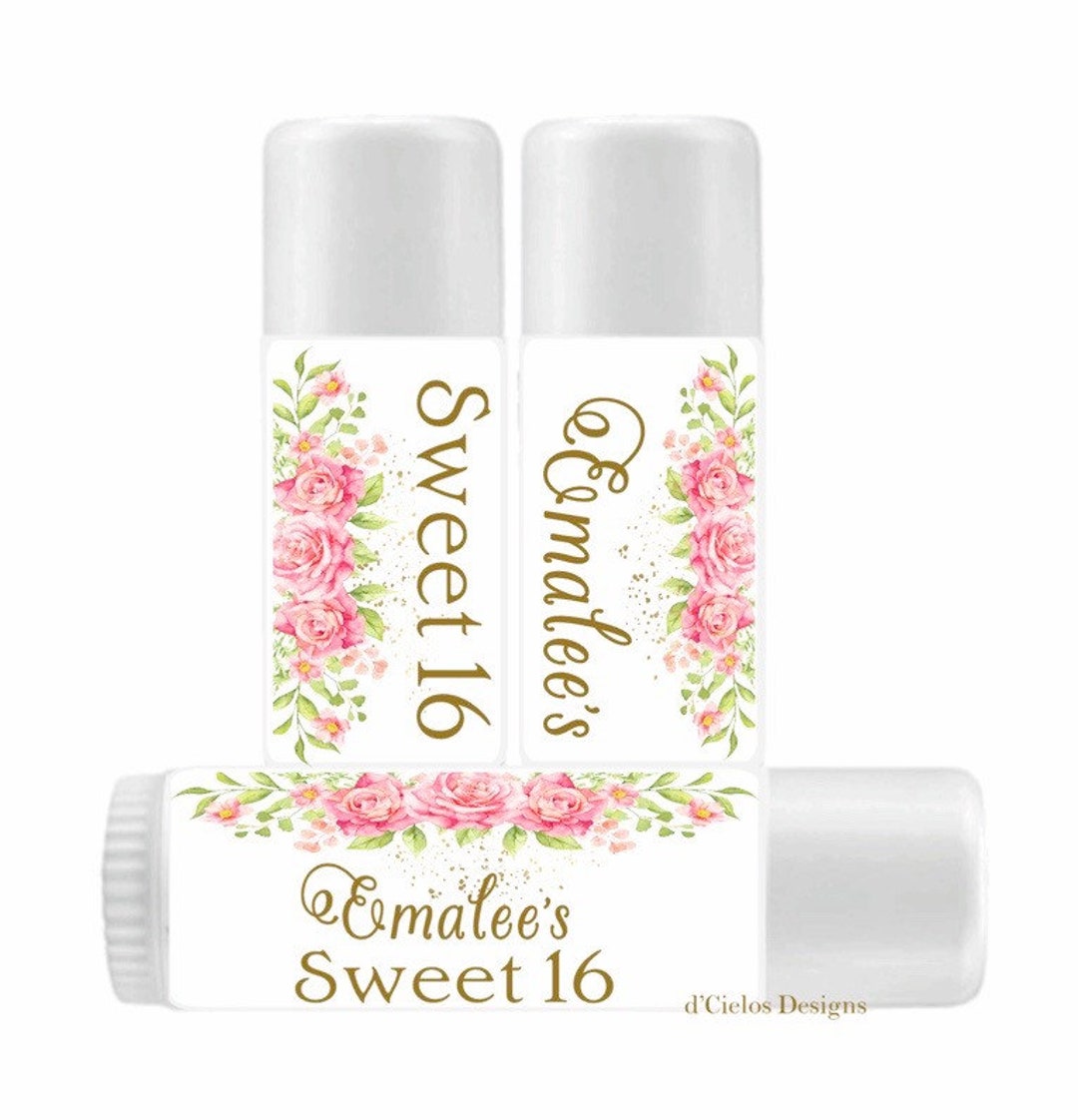 Quinceañera Labels Sweet 16 Labels Sweet 16 Favors Labels - Etsy