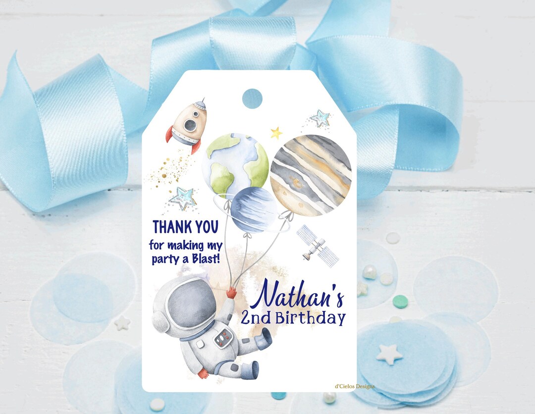 Astronaut Tags, Astronaut Birthday Tags, Astronaut Favors Tags, Out ...