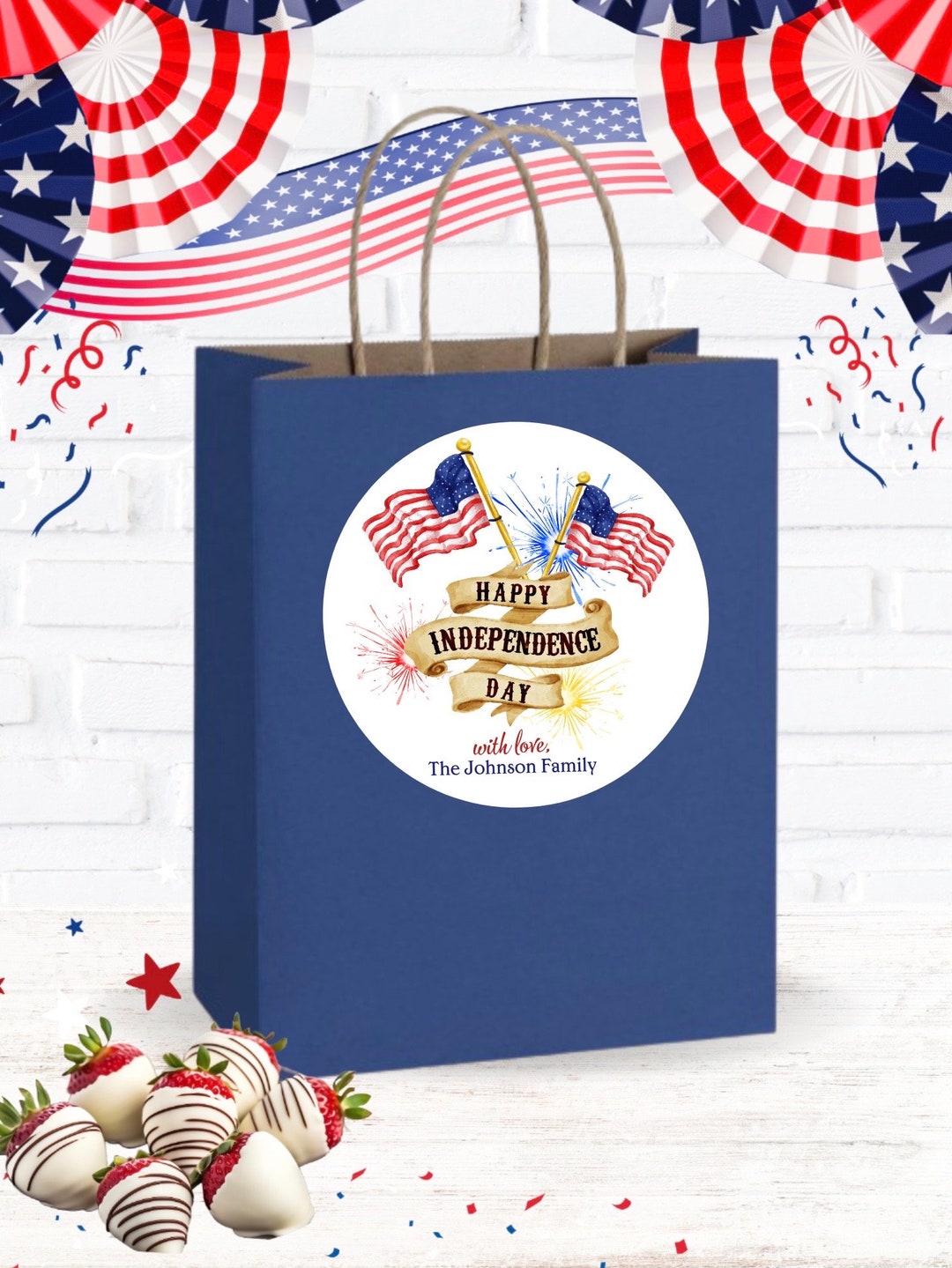 4th of July Labels, 4th July Birthday Labels, 4th July Favors Labels ...